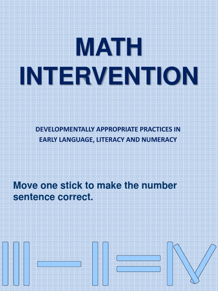 Early Math Intervention Strategies | PDF | Career & Growth | Science ...