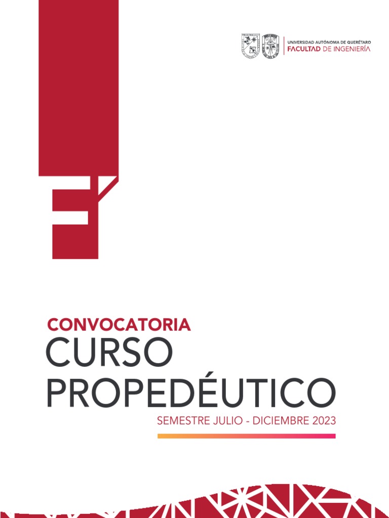 Curso Propedeutico Julio Diciembre2023 2 | PDF | Ingeniería | Universidad