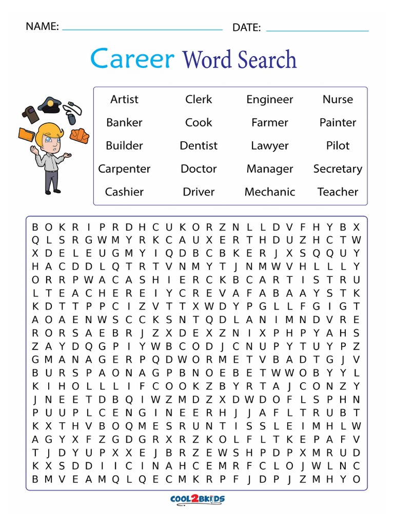 Career Word Search | PDF