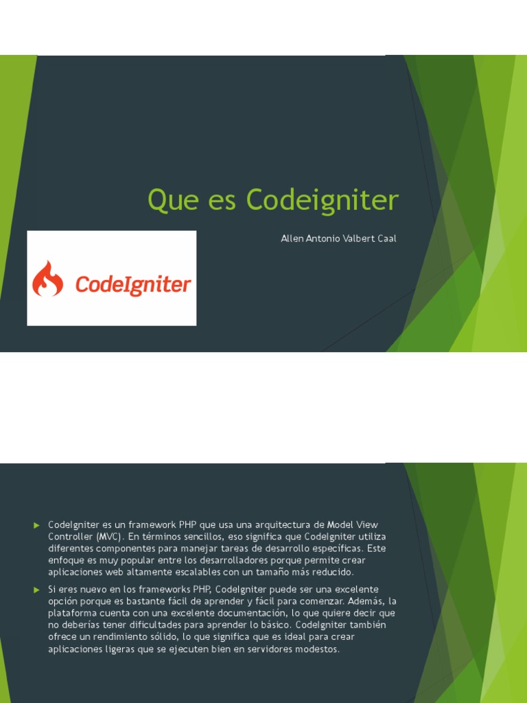Que Es Codeigniter | PDF | Bootstrap (marco frontal) | Php