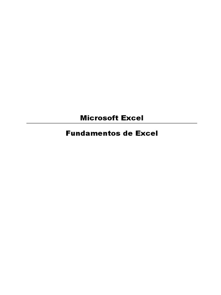Microsoft Excel Básico - Material de Apoyo - Módulo I | PDF | Microsoft ... Microsoft Excel Básico - Material de Apoyo - Módulo I | PDF | Microsoft ...