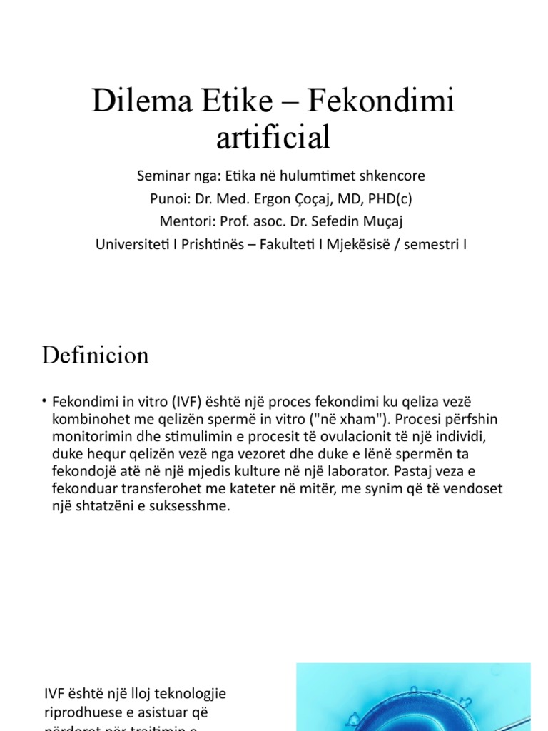 Dilema Etike - Fekondimi Artificial | PDF