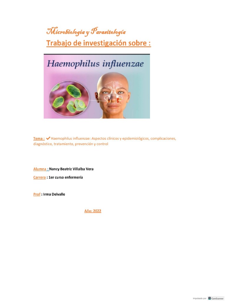 Haemophilus Influenzae - Microbiologia | PDF
