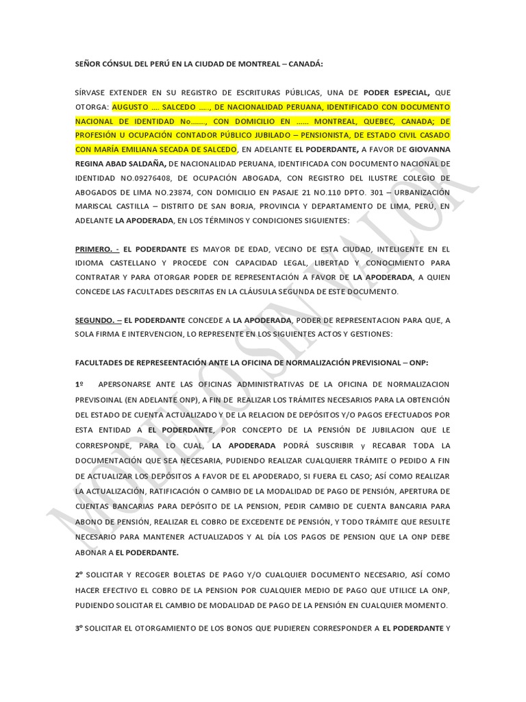 Modelo Poder | PDF | Bancos | Cheque