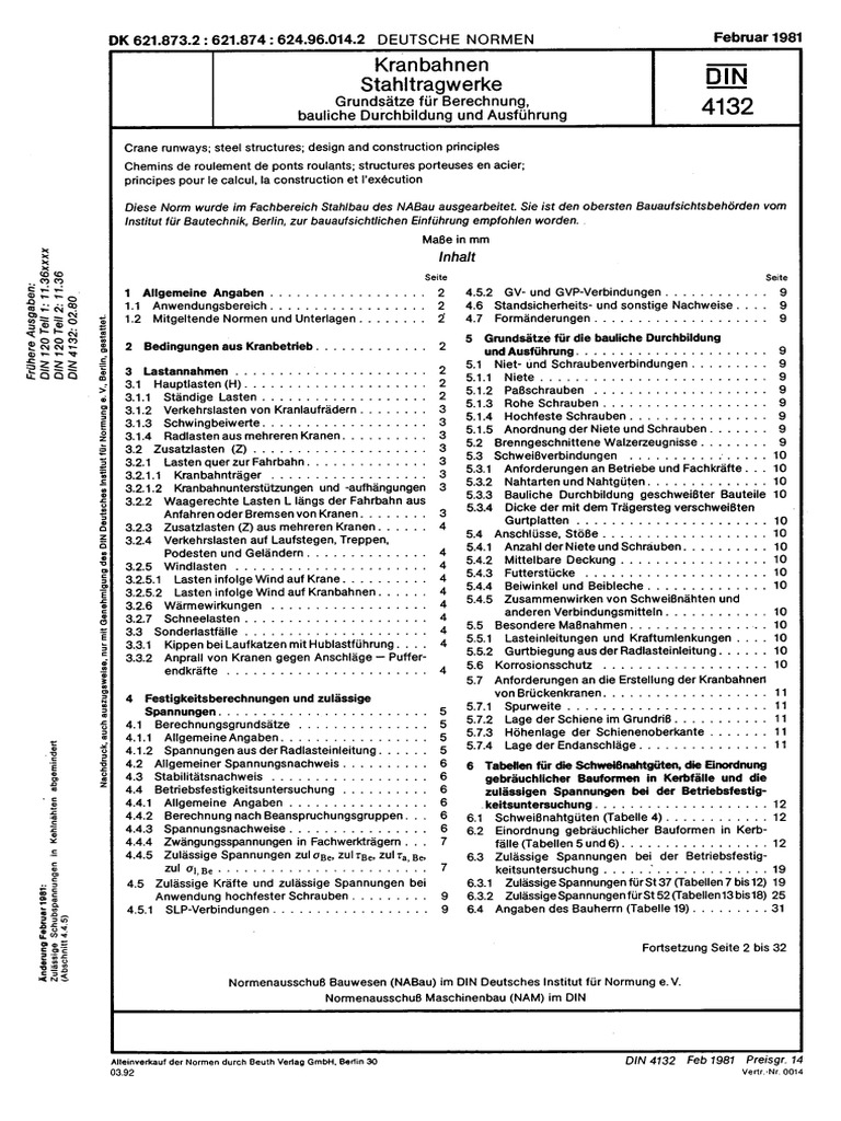 DIN 4132-1981-02 - Aleman | PDF