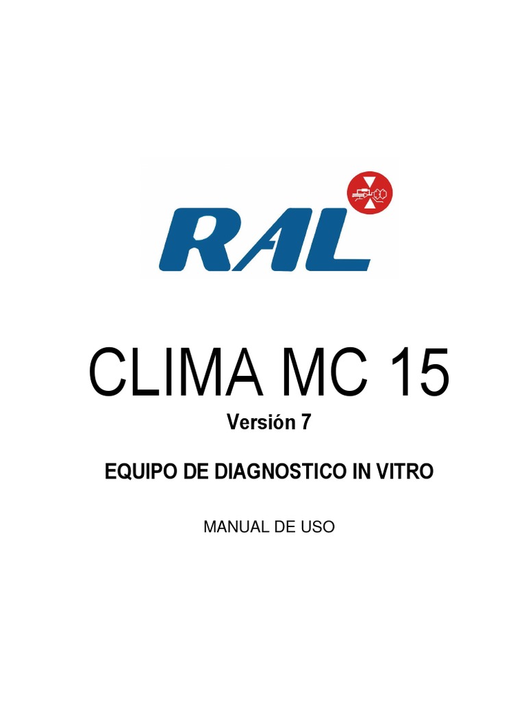 Manual de Uso Clima MC-15 | PDF | Laboratorios | Calibración