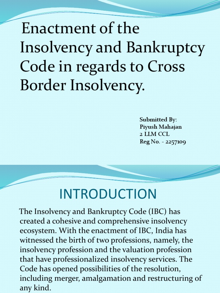 SCI Presentation Piyush Mahajan | PDF | Bankruptcy | Insolvency SCI Presentation Piyush Mahajan | PDF | Bankruptcy | Insolvency