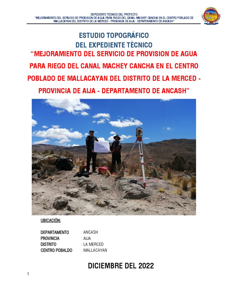 3.1 Estudio Topográfico | PDF | Topografía | Science