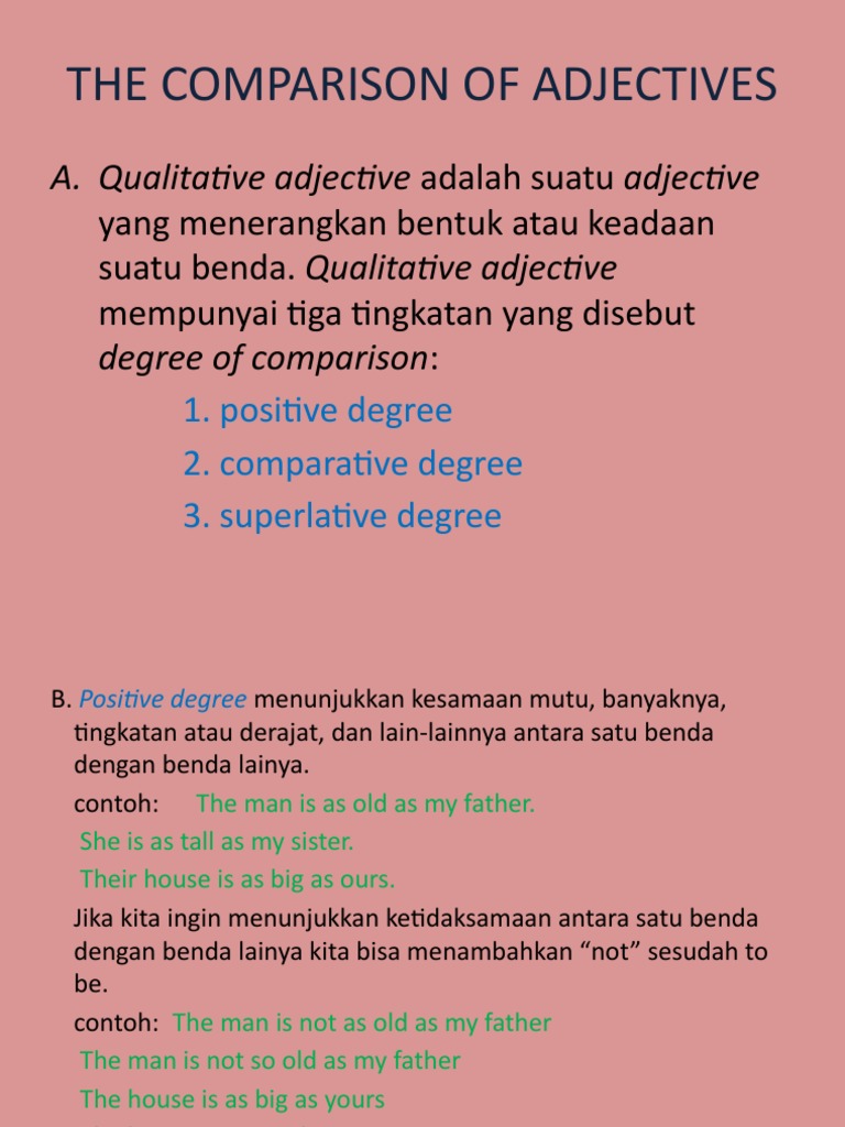 Materi 7 The Comparison of Adjectives | PDF