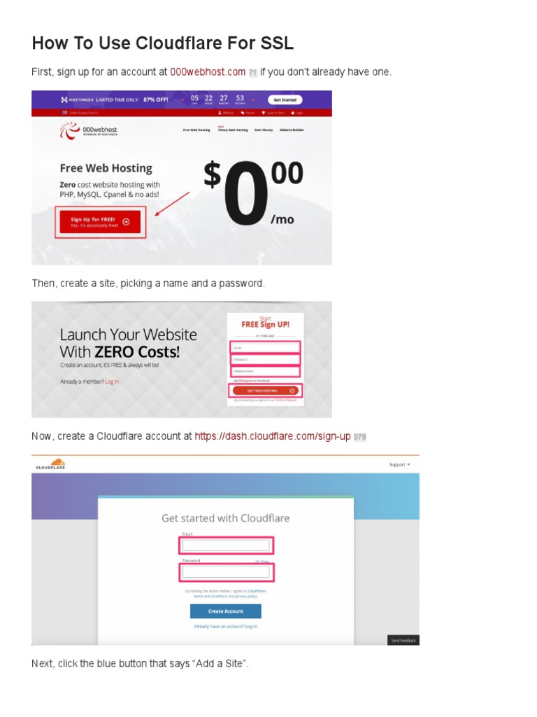 How To Use Cloudflare For SSL | PDF | World Wide Web | Internet & Web