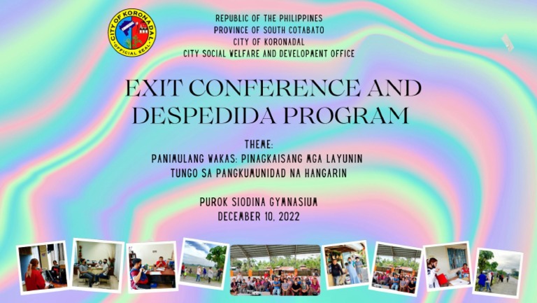 Exit Conference Tarp | PDF