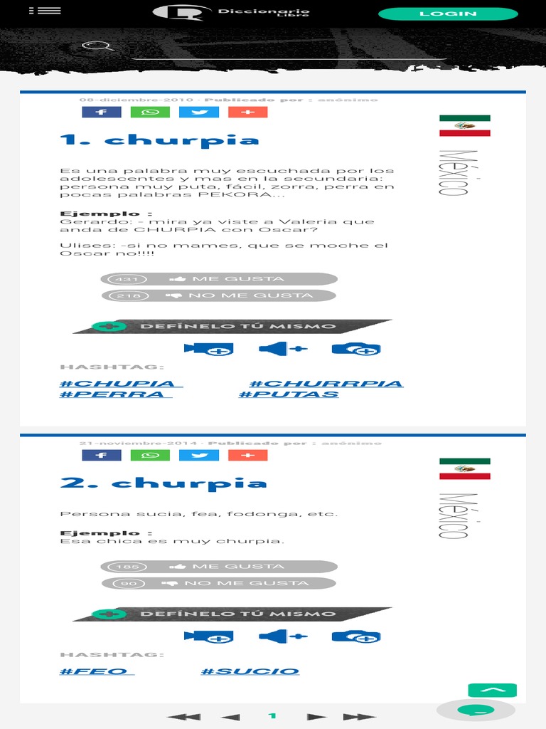 Diccionario Libre Definicion Churpia - Diccionario de Urbanismos | PDF