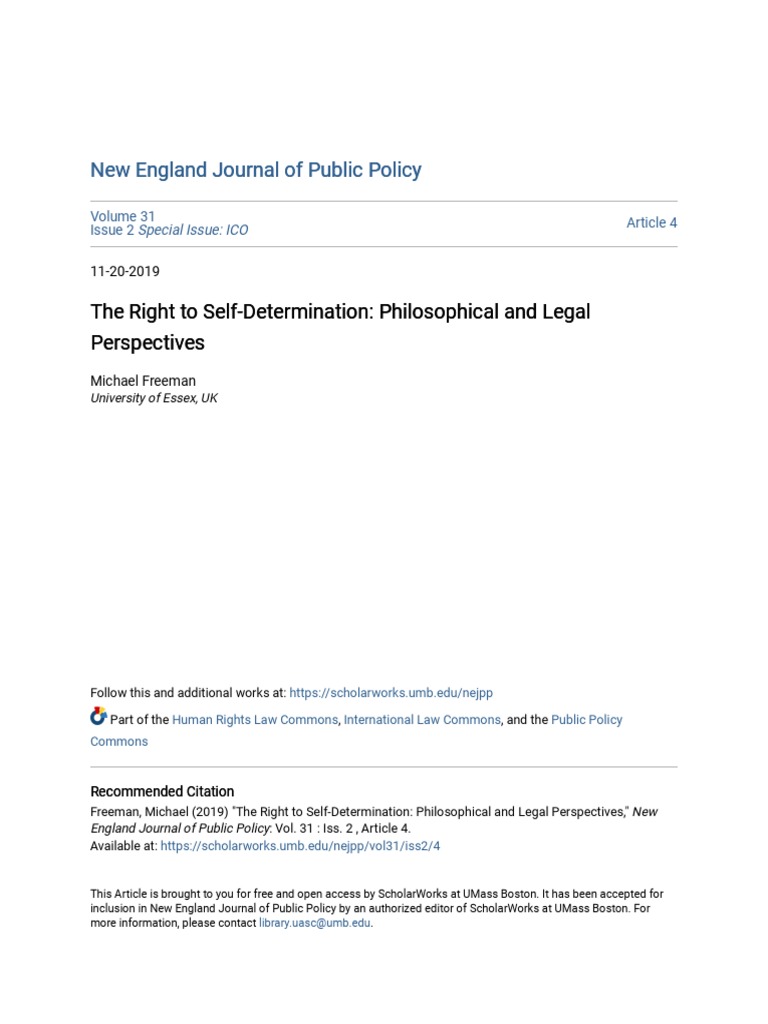 Rethinking Self-Determination: Legal Insights | PDF | Secession | Autonomy