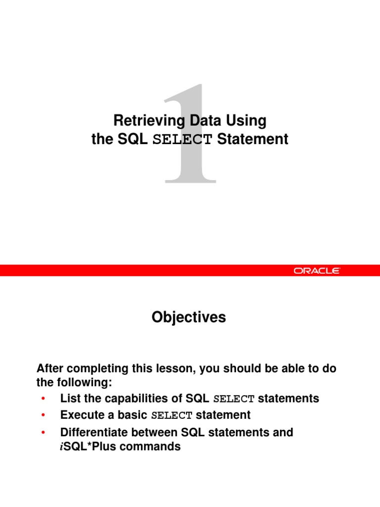 SQL SELECT Statement Basics Guide | PDF | Table (Database) | Sql
