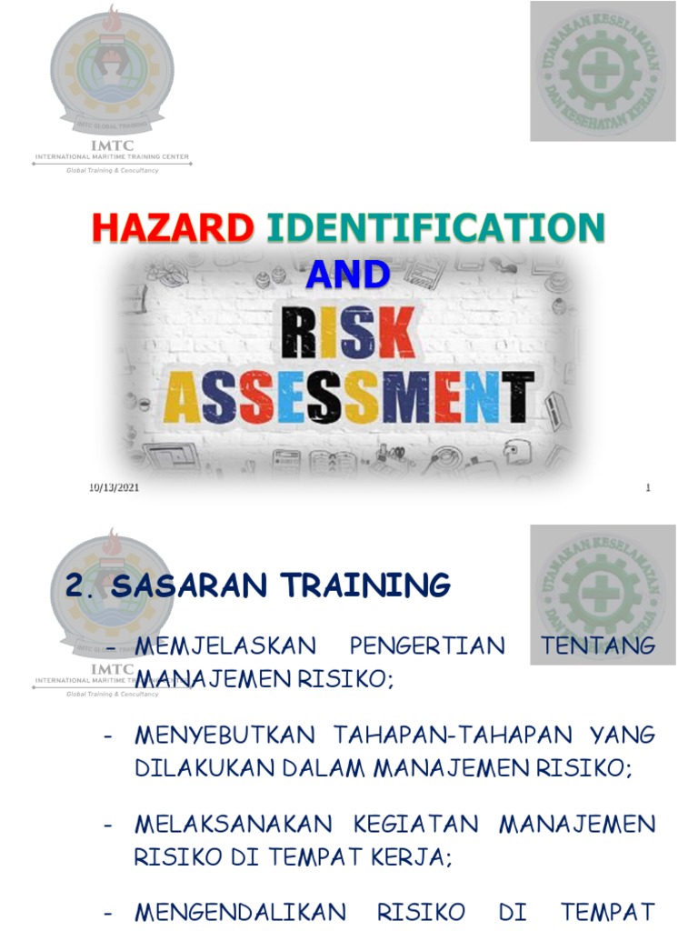 Hazard & Risk Assessment | PDF