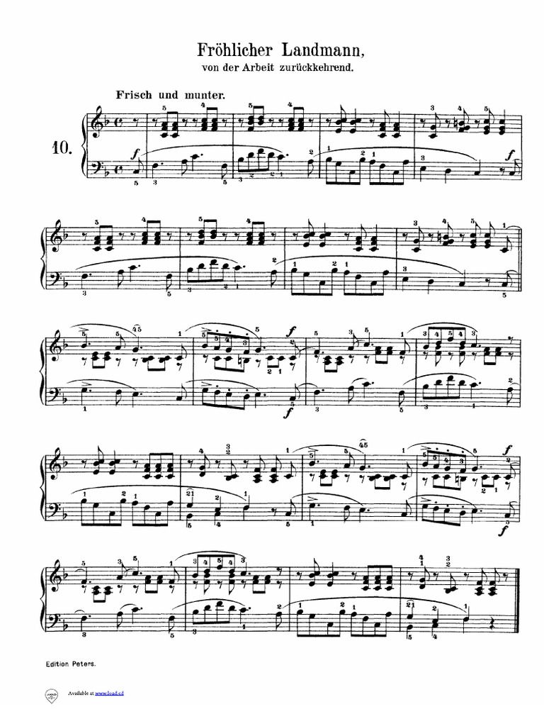 El Alegre Labrador (Schumann) | PDF