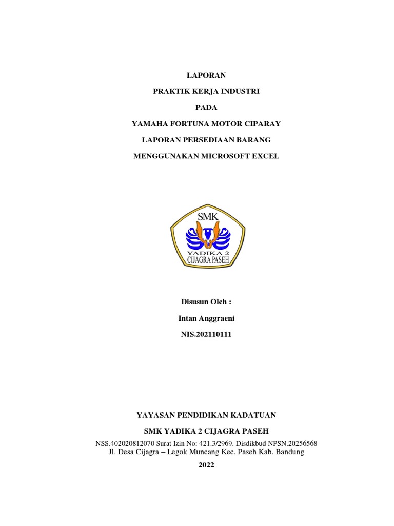 Laporan Intan A.Ydk | PDF