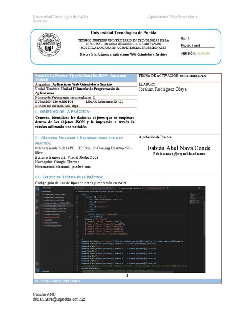 Practica 4 Practica Libre | PDF | Aplicación web | Software de la aplicacion