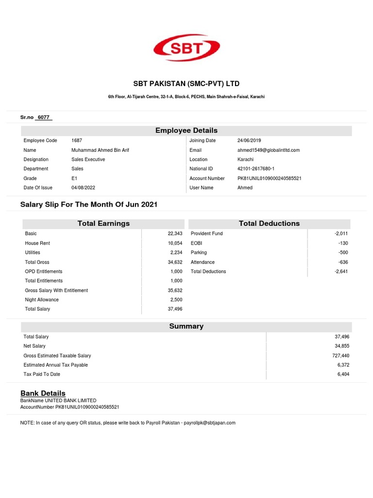 PaySlips - June 2021 - May 2022 | PDF | Payroll Tax | Payroll