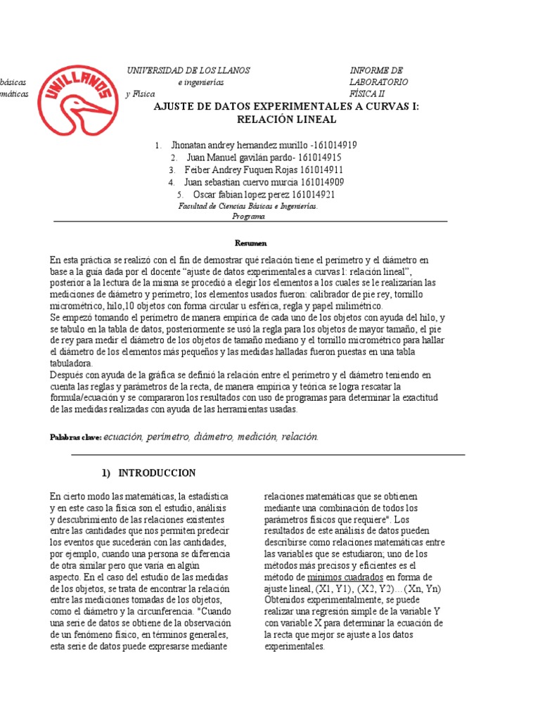 Relacion Lineal | PDF | Matemáticas | Science