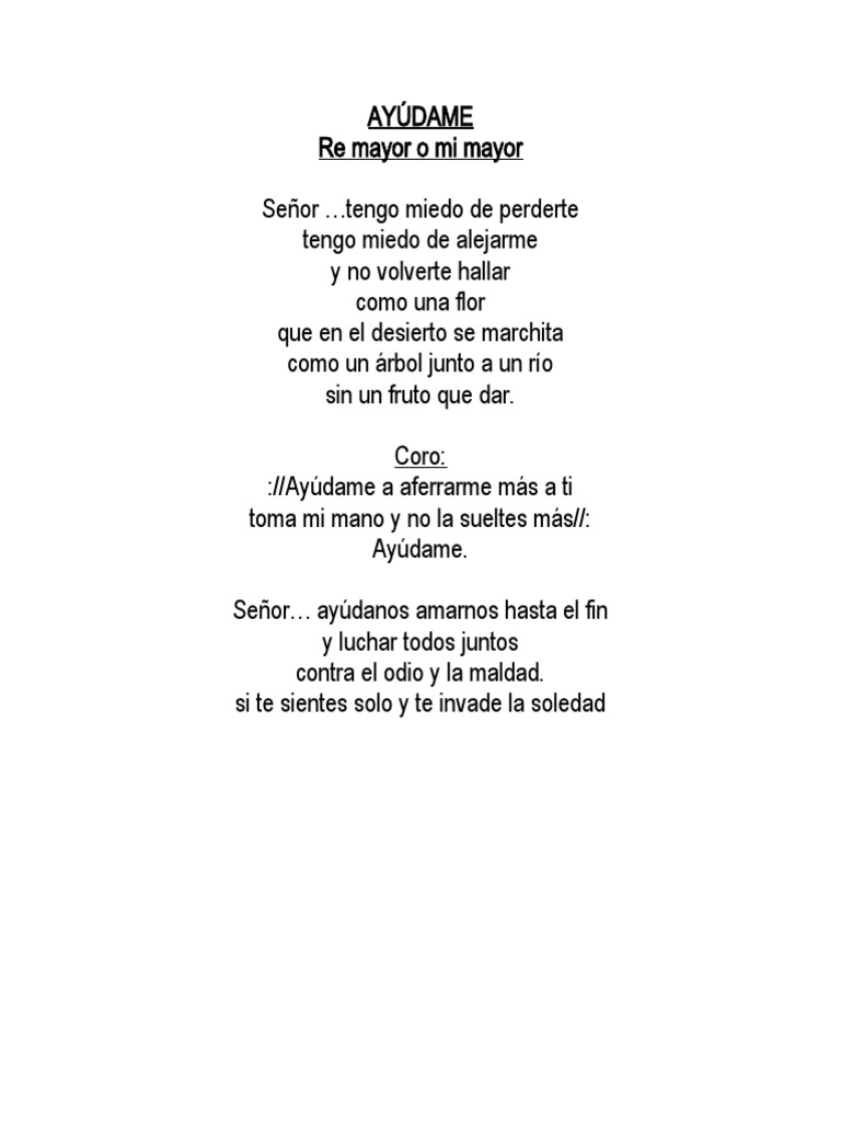 Ayúdame | PDF | Cristo (título)