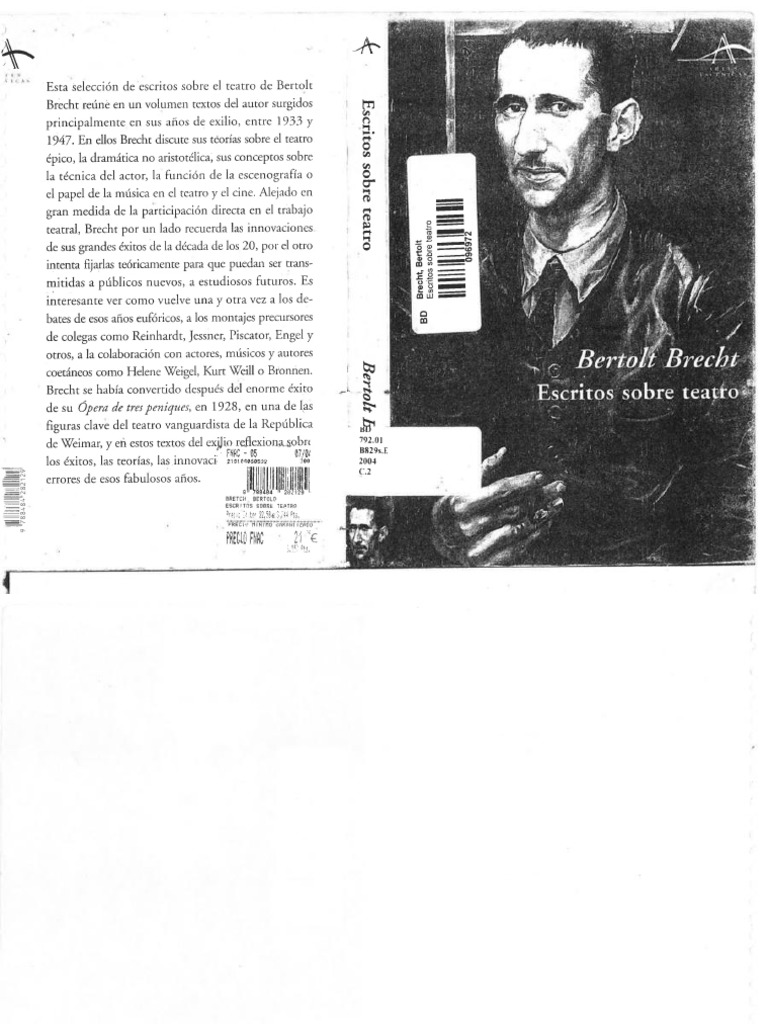Bertolt Brecht - Escritos Sobre Teatro | PDF