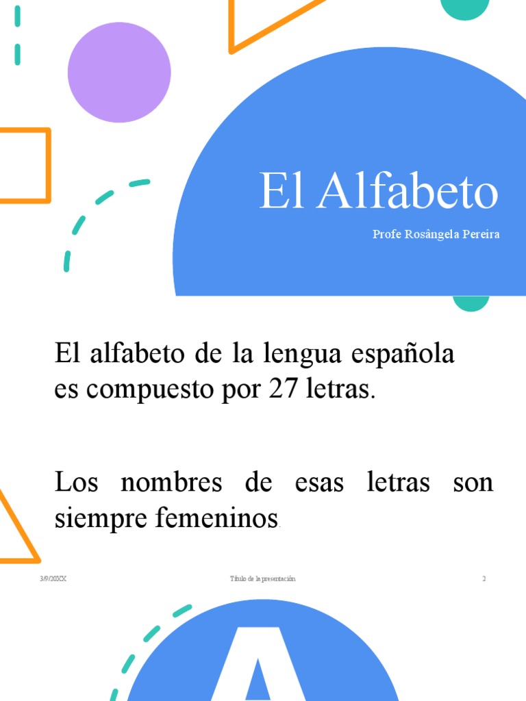 El Alfabeto | PDF | Lingüística | Ortografía