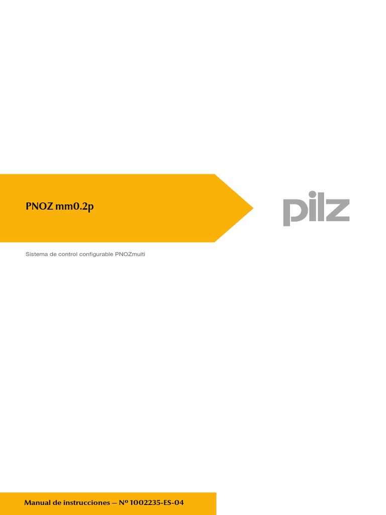 PNOZ Mm0 2p Operating Manual 1002235-ES-04 | PDF | Fax | Ingenieria ...