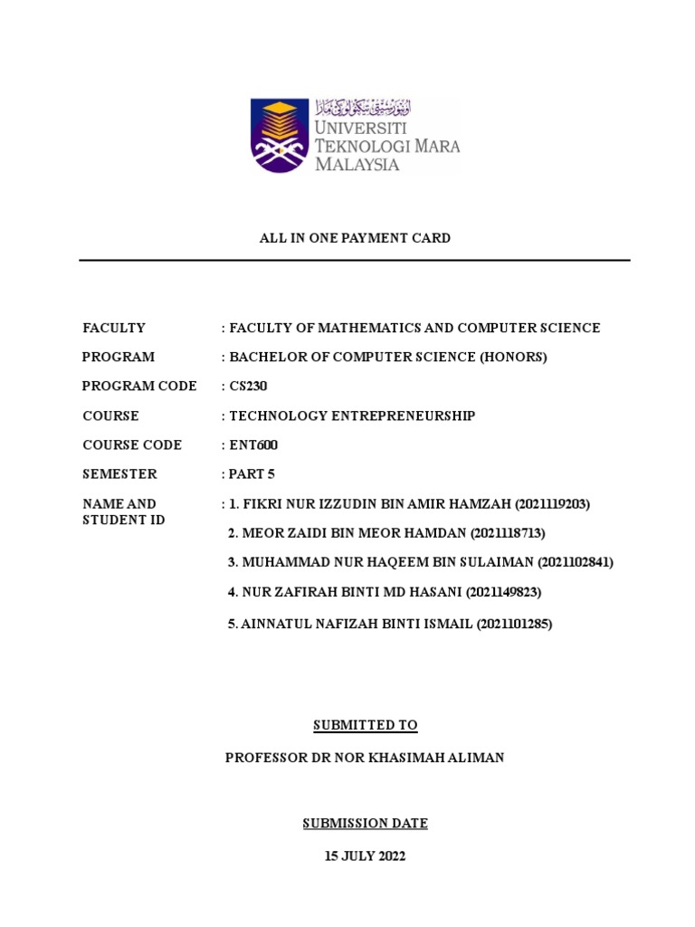 (Ent600) Blueprint - Guidelines & Template (25032022) | PDF | Visa Inc. | Radio Frequency ...