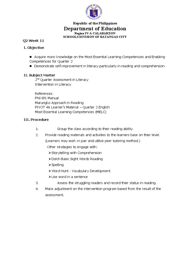 Literacy & Numeracy Enhancement Plan | PDF | Reading Comprehension | Pedagogy
