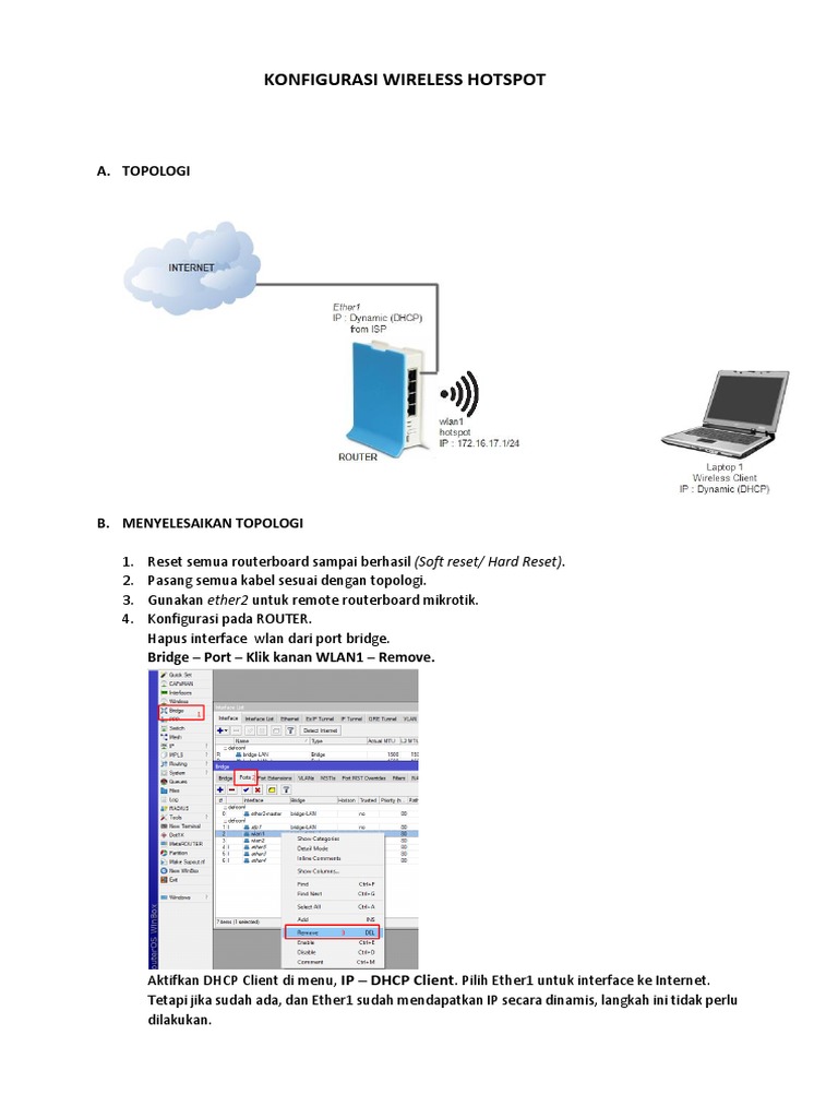 Konfigurasi Wireless Hotspot | PDF
