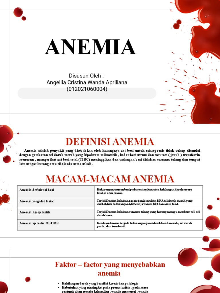 Macam-Macam Anemia dan Penyebabnya | PDF | Kesehatan Holistik | Gaya Hidup