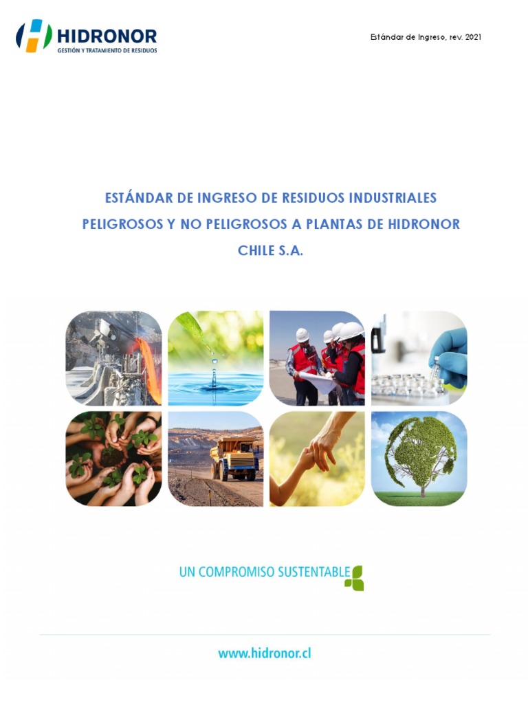 Estándar de Ingreso Rev.2021 HIDRONOR | PDF | Residuos | Paleta