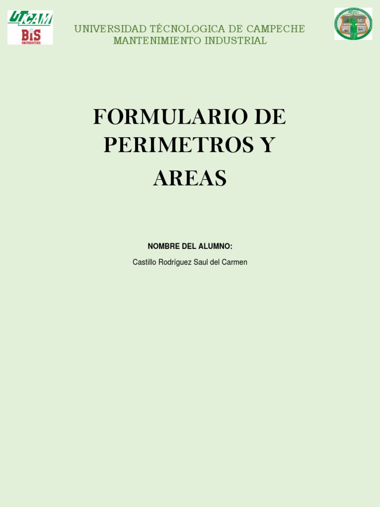 Formulario de Perimetros y | PDF
