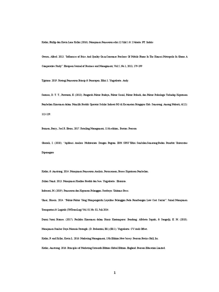 Daftar Pustaka Proposal | PDF