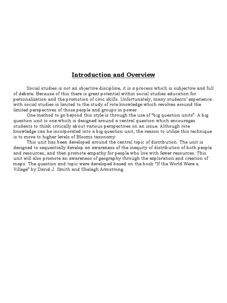 Grade 6 Global Issues Unit | PDF | Lunch | Meal