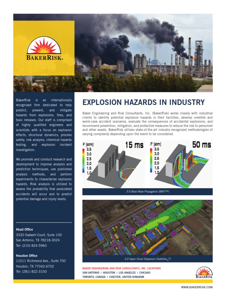 Explosion Hazards in Industry | PDF | Explosion | Risk