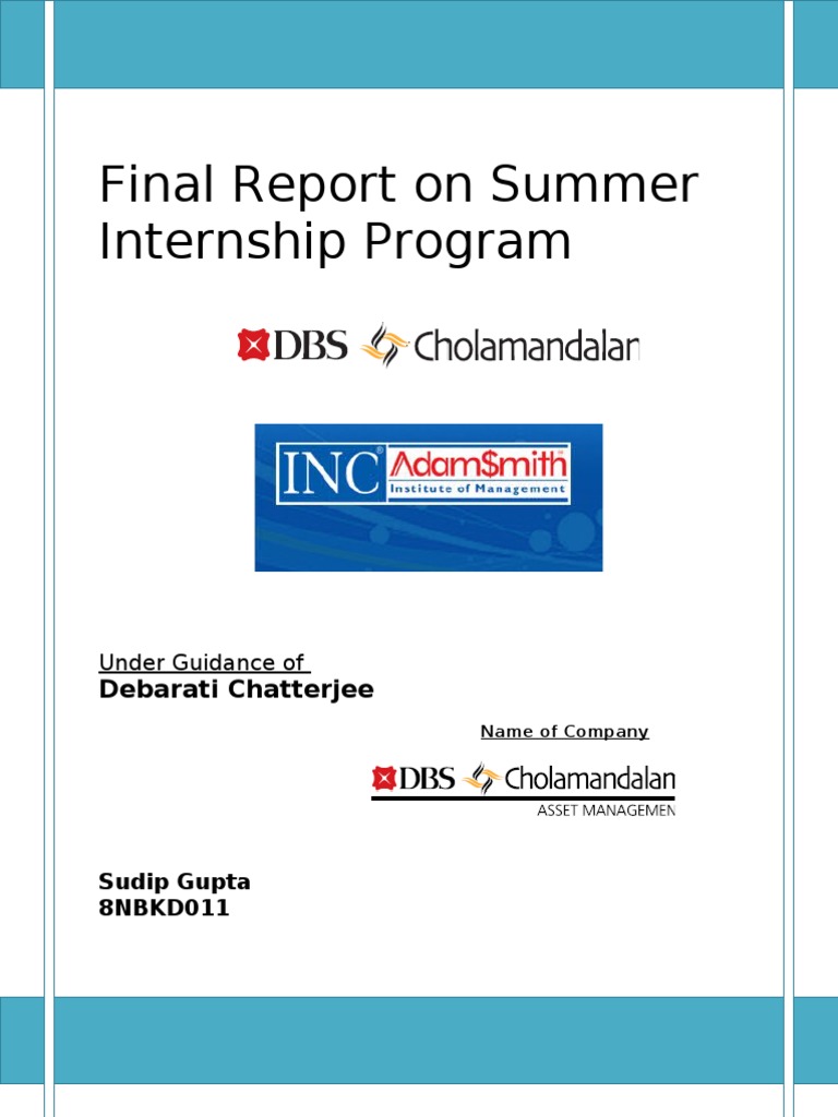 DBS - Final Report | PDF | Financial Markets | Stocks