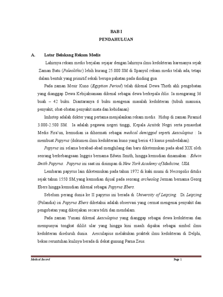 Buku Pedoman Pelayanan RM RS | PDF