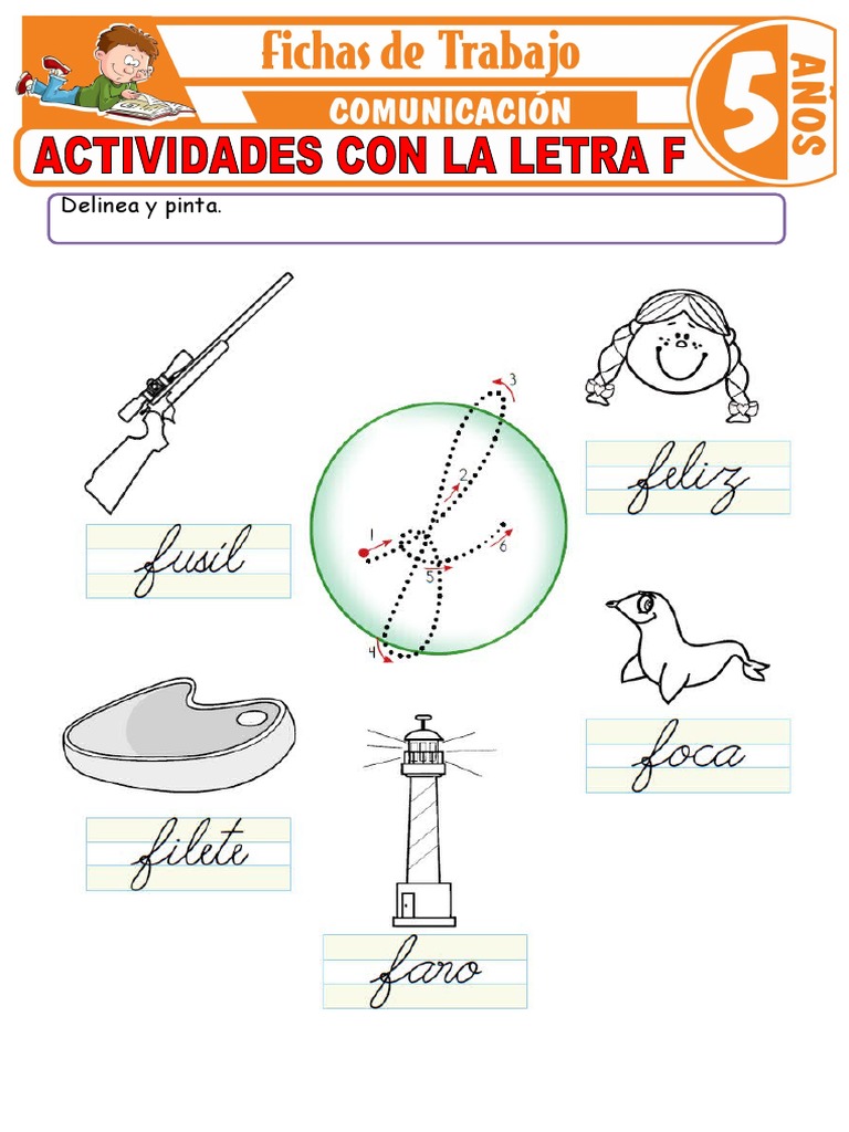 Actividades Con La Letra F para Ninos de 5 Anos | PDF | Hogar y jardín ...