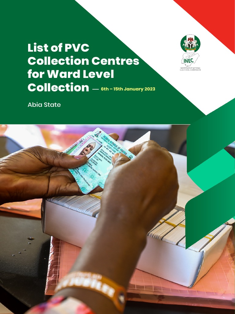 PVC Collection Centers For Ward Level 1 | PDF | Nigeria | Ethnic Groups