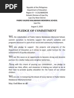 Pledge of Commitment Template | PDF