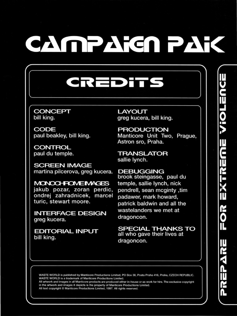 1002B Campaign Pak | PDF