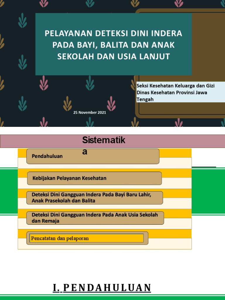 Workshop - Deteksi - Dini Gangguan INdra - DR Nirmala 2 | PDF