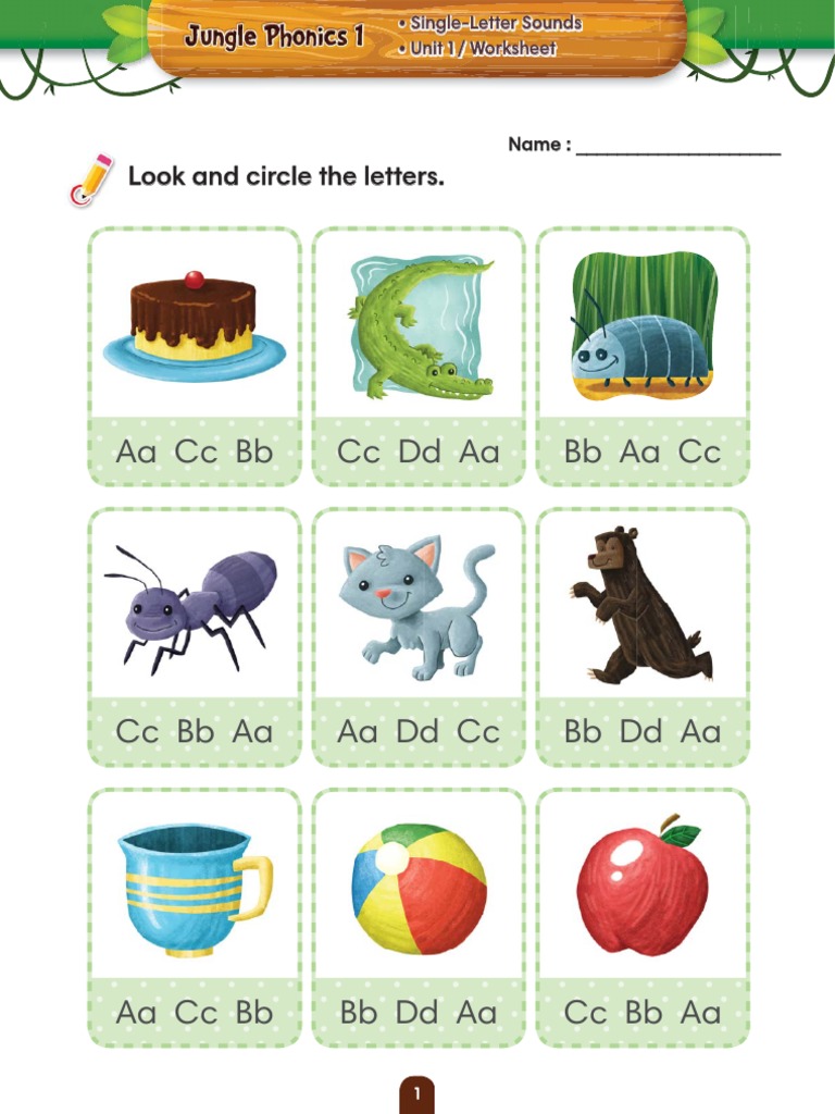 Jungle Phonics - 1 - Writing Worksheets | PDF | Linguistics Jungle Phonics - 1 - Writing Worksheets | PDF | Linguistics