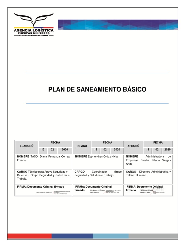 Plan de Saneamiento Basico 2 | PDF | Agua | Alimentos