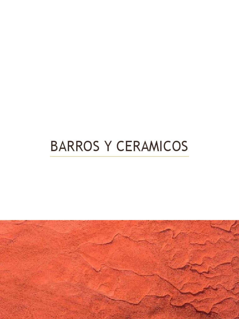 Características y usos del barro | PDF | Barro | Arcilla