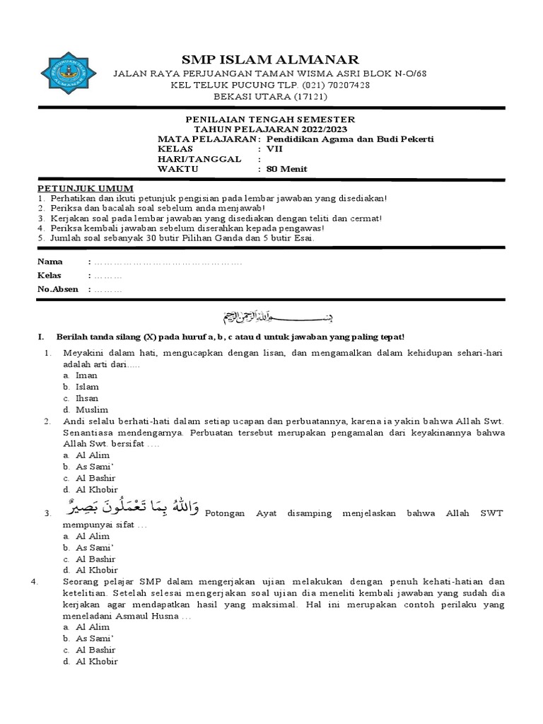 2223 Pts Ganjil Pai 7 | PDF