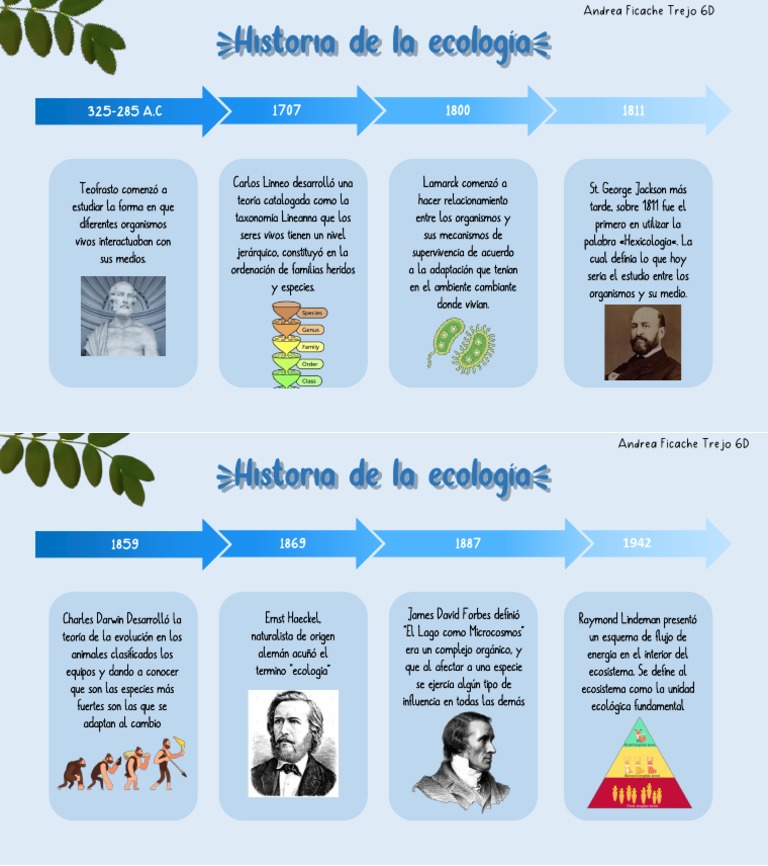 ECOLOGÍA Linea Del Tiempo | PDF
