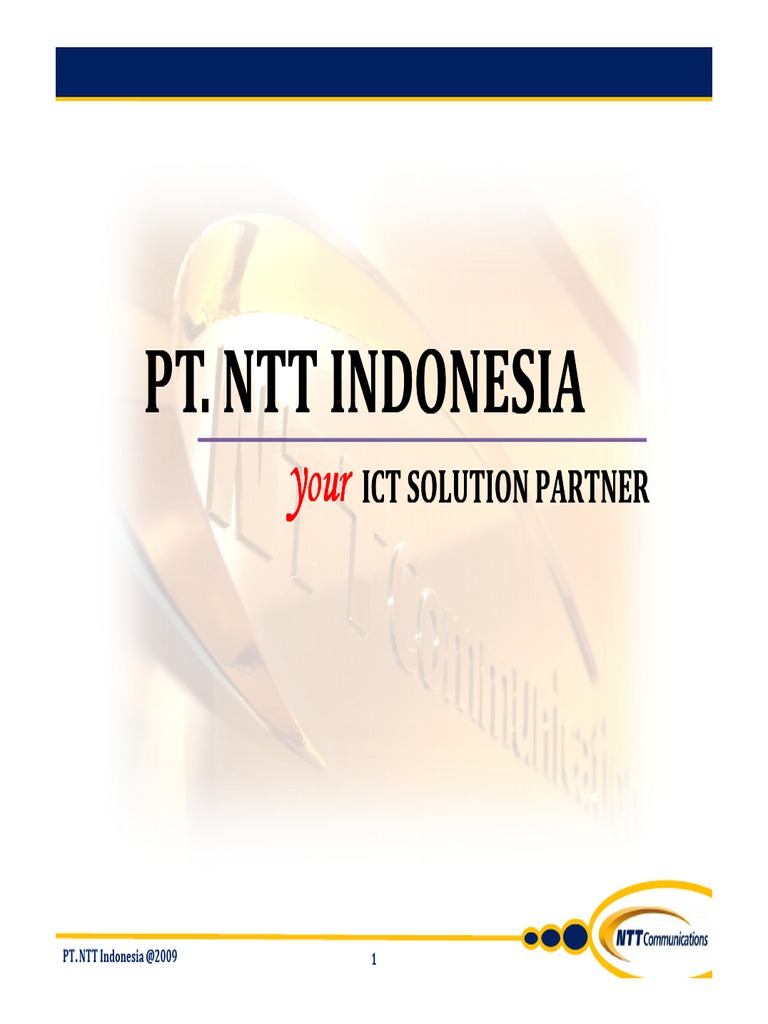 NTT Indonesia Company Profile | PDF | Computer Network | Internet